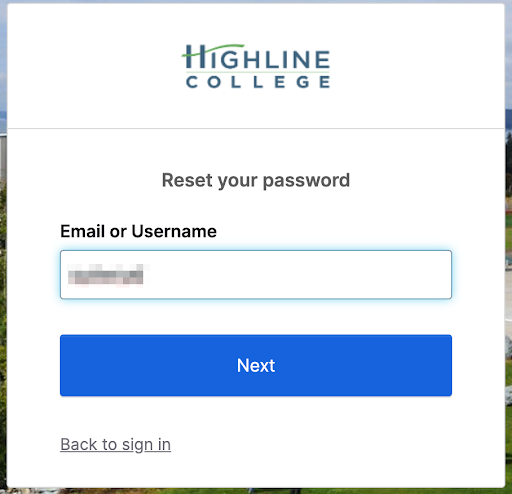 Highline Accounts Password Help » Information Technology Services